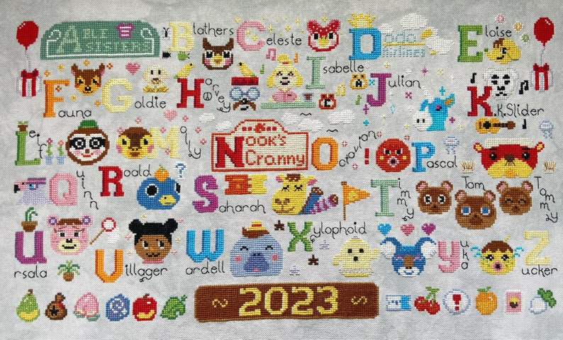 Alphabet Crossing Sampler - Cross Stitch PDF - Etsy