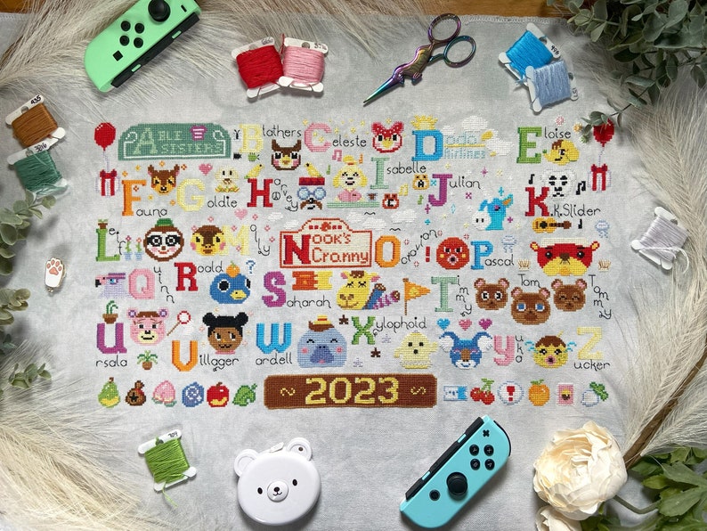 Alphabet Crossing Sampler - Cross Stitch PDF - Etsy