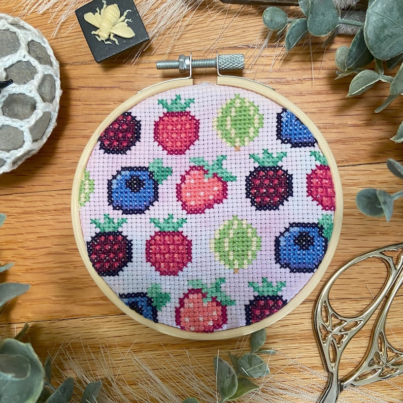 Very Berry Sampler - Cross Stitch Pattern PDF - Etsy