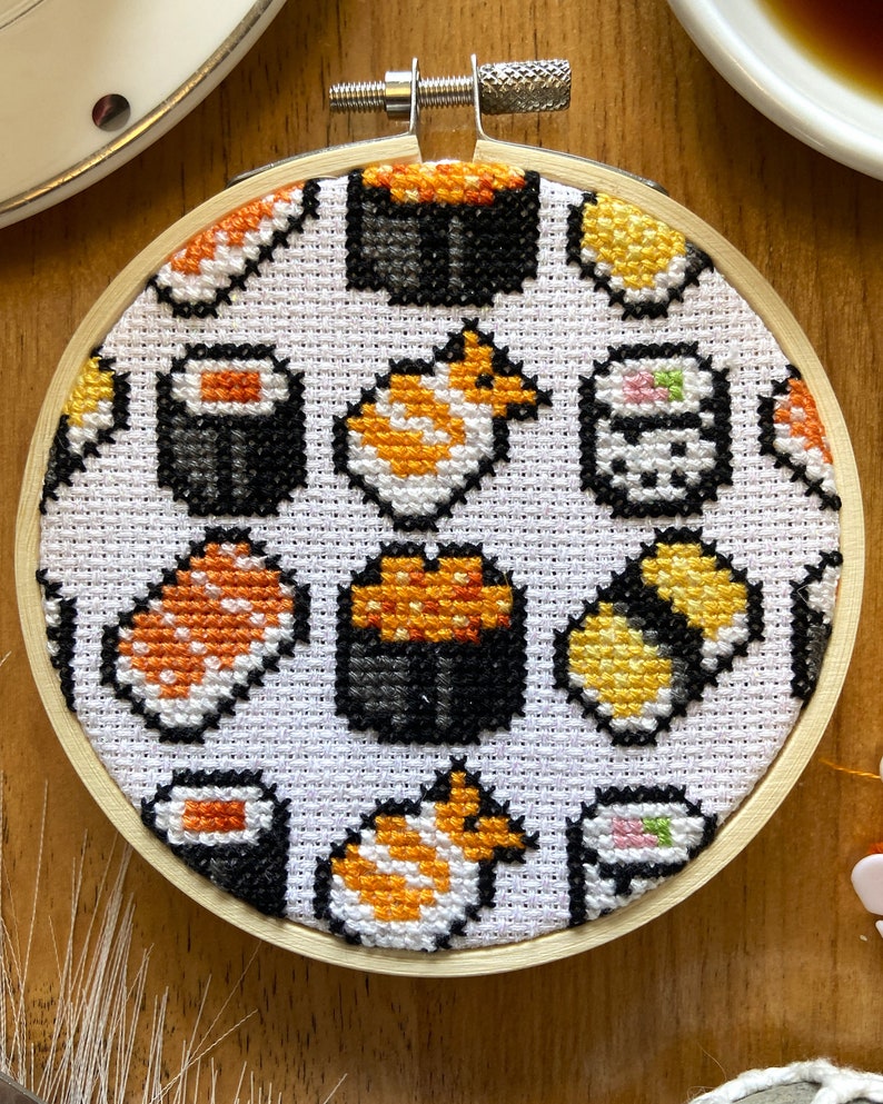 Sushi Combo Sampler - Cross Stitch Pattern PDF - Etsy