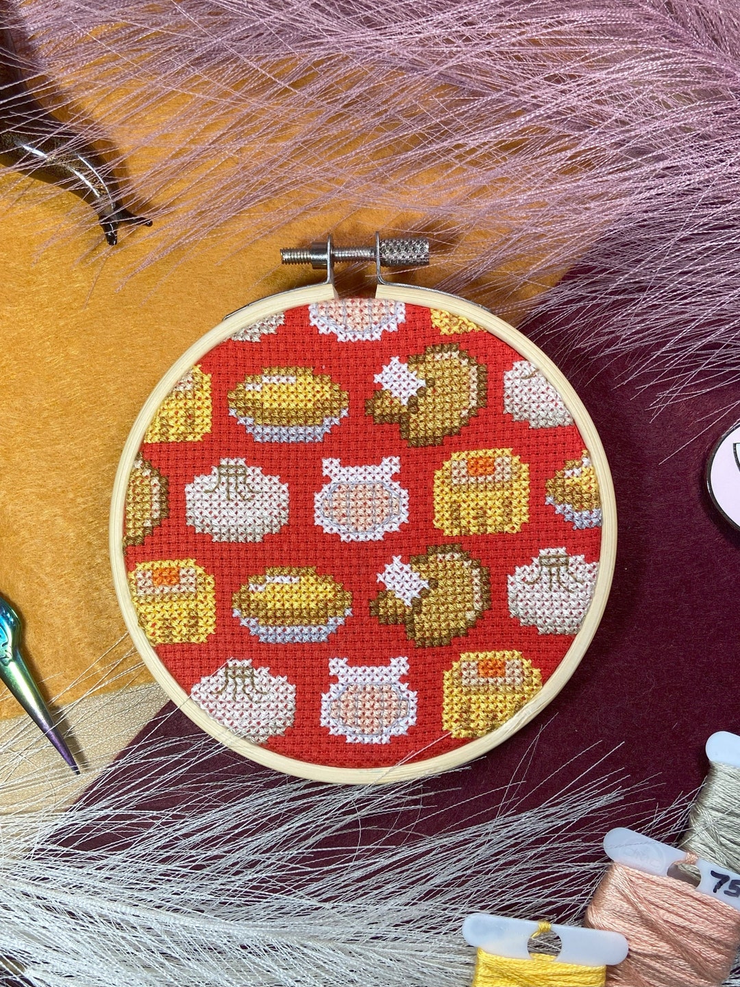 Dim Sum Sampler - Cross Stitch Pattern PDF - Etsy