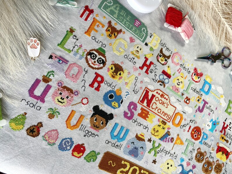 Alphabet Crossing Sampler - Cross Stitch PDF - Etsy