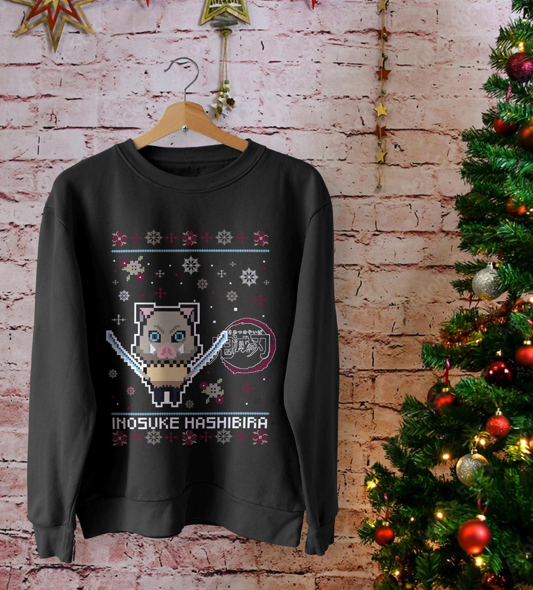 Demon Slayer Inosuke Hashibira Christmas Jumper - Etsy UK