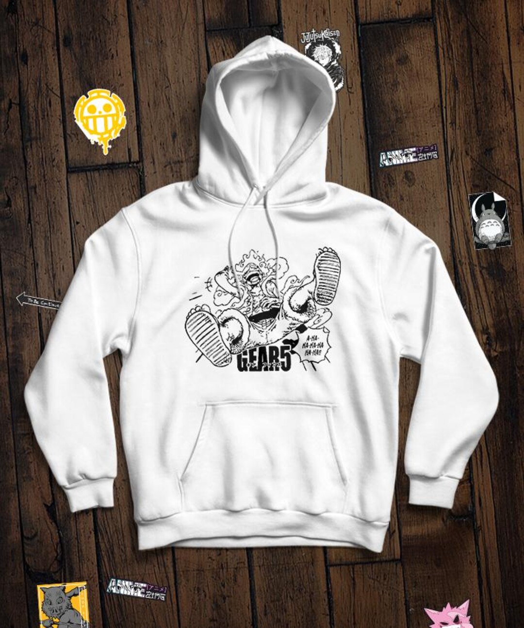 One Piece Luffy Gear 5 Hoodie - Etsy UK