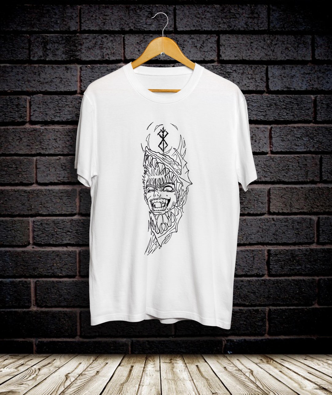 Berserk Guts Skull T shirt - Etsy