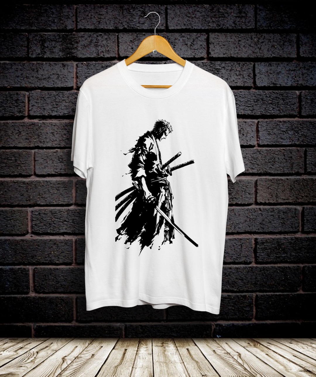 One Piece Zoro Silhouette T-shirt - Etsy