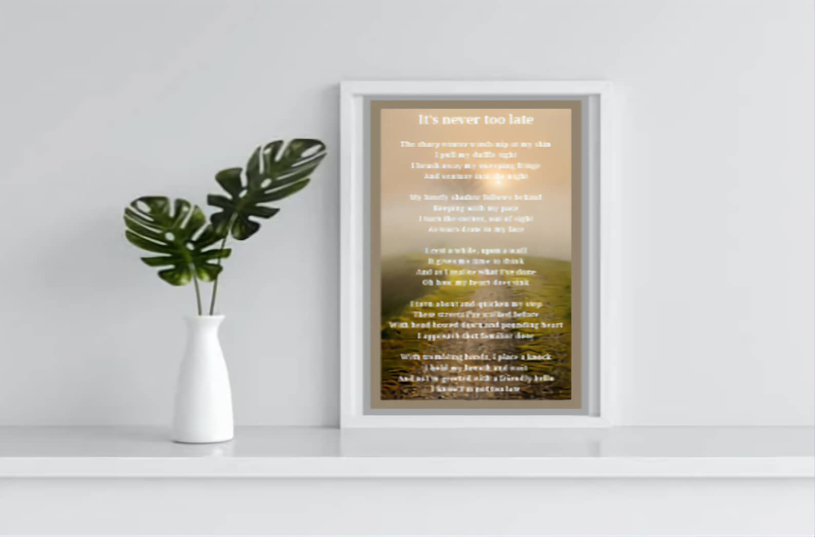 It's Never Too Late A Poem About Saying Sorry PDF Digital Download - Etsy