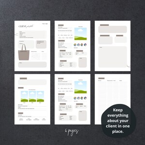 TEMPLATE, Client Profile, Management & Tracking, Male and Female ...