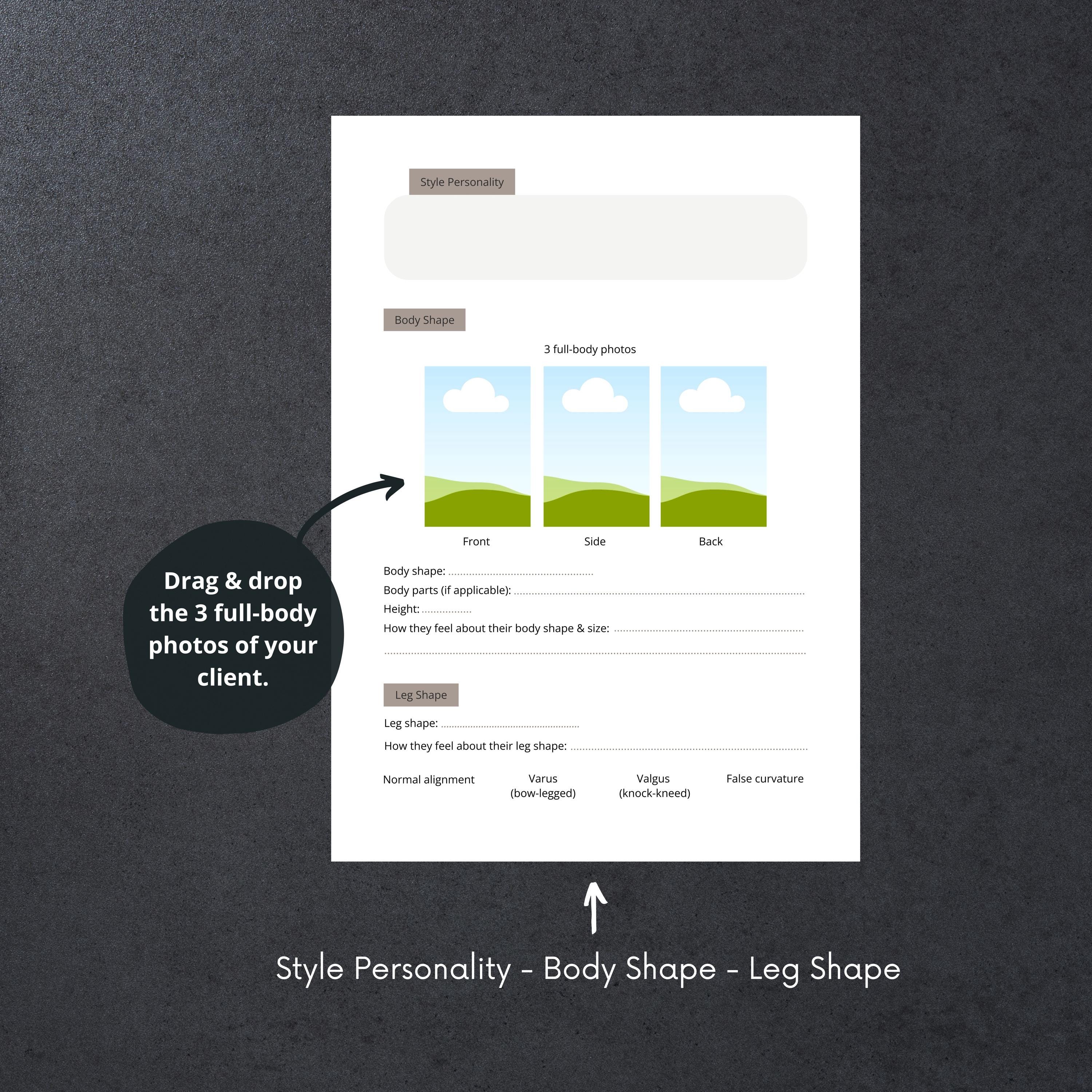 TEMPLATE, Client Profile, Management & Tracking, Male and Female ...