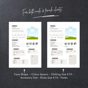 TEMPLATE, Client Profile, Management & Tracking, Male and Female ...