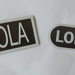 Little Tikes Custom License Plate Set / Cozy Coupe Custom Emblem Set ...