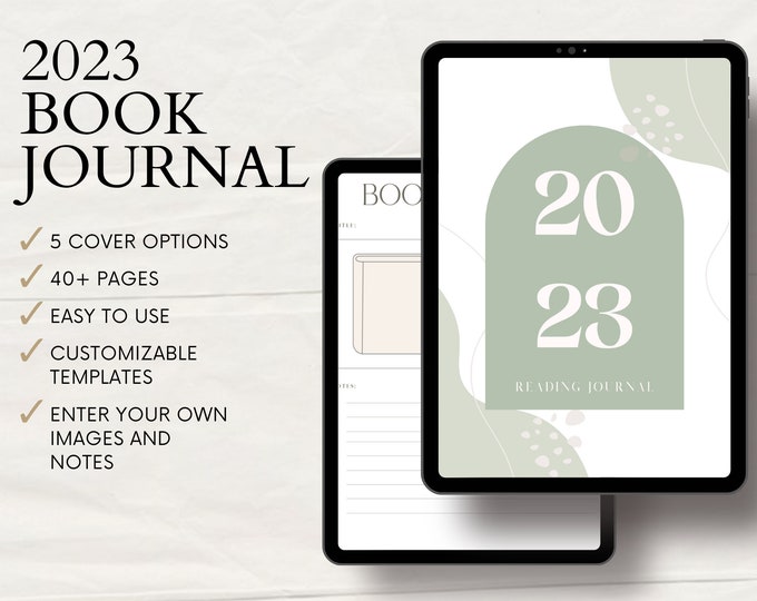 Digital Book Journal | Digital Journal for Book Club Tracking | Journal ...