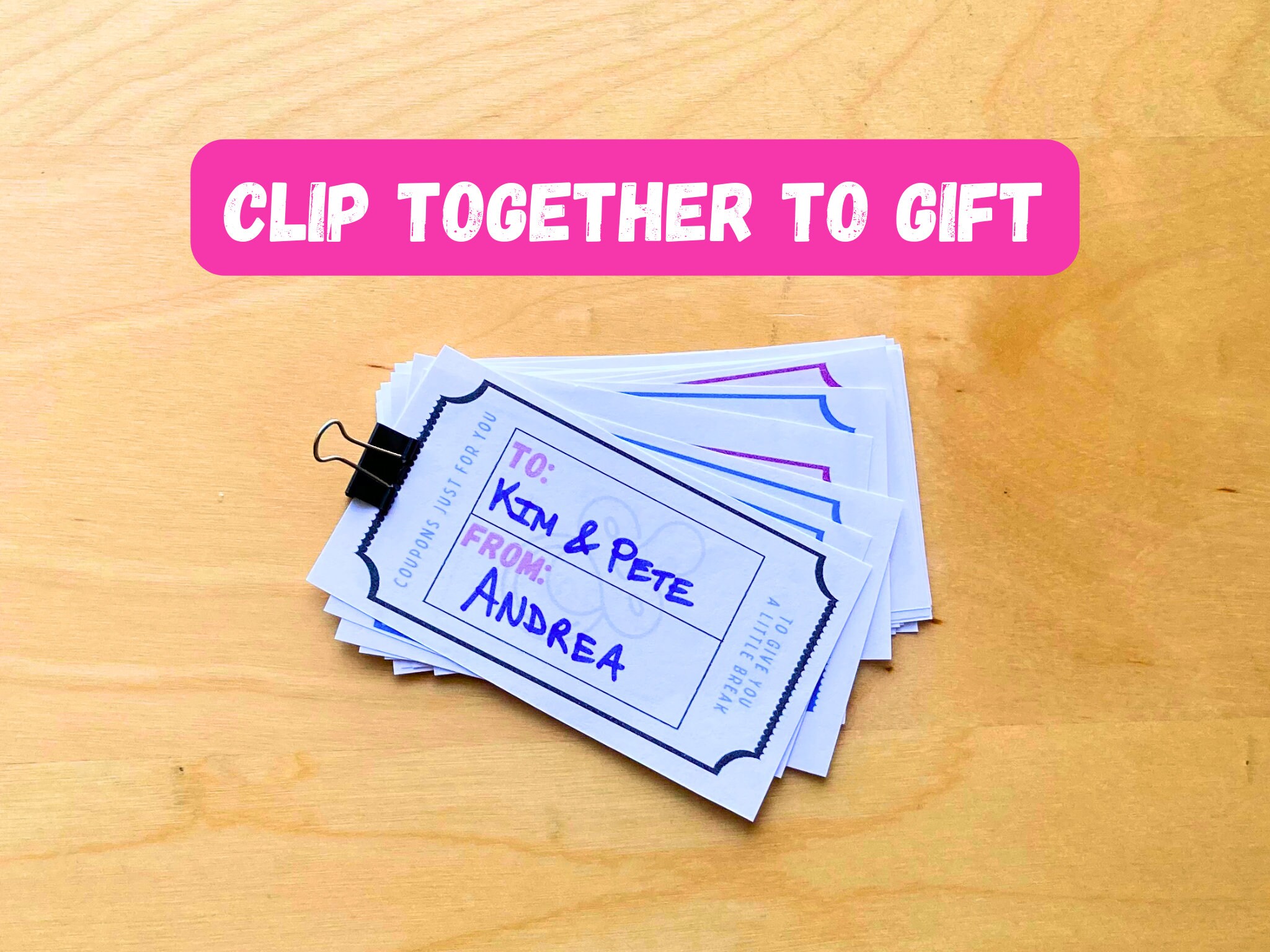 NEW PARENT GIFT / Printable Coupon Book for a New Mom and New Dad ...