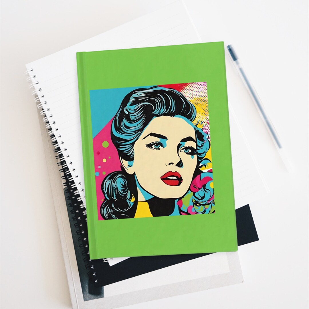 You Go Girl Journal, Pop Art Woman Ruled Line, Aspirational Workbook ...