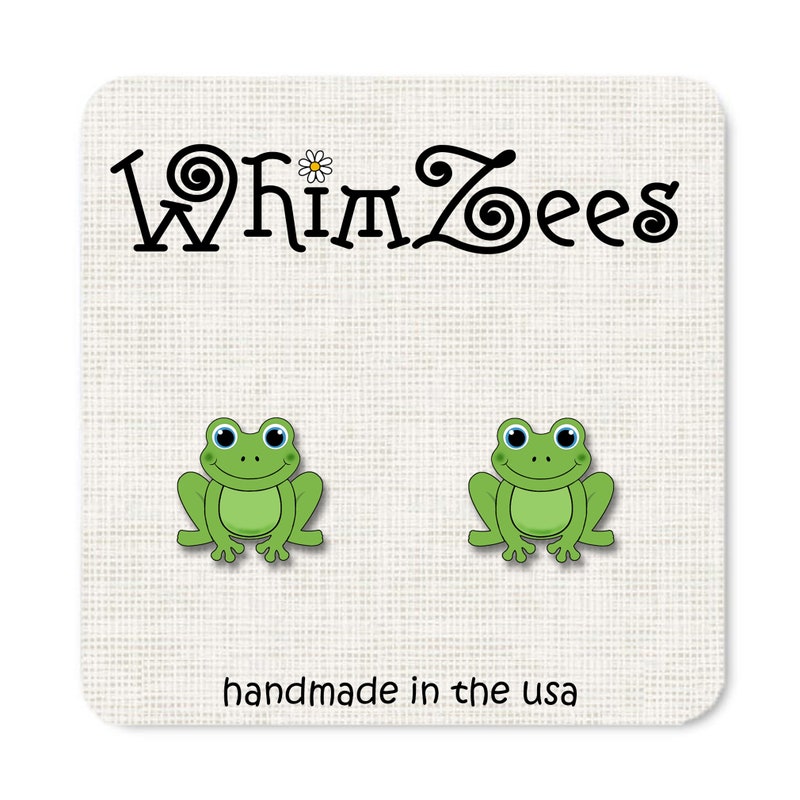 Frog Earrings Kids - Etsy
