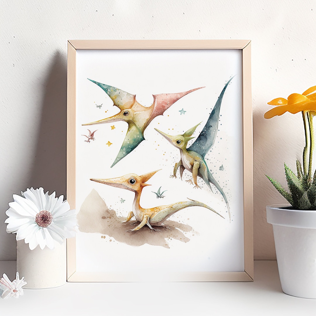 Cute Dino Artwork | Digital Art for Kids Room and Nursery | Printable ...