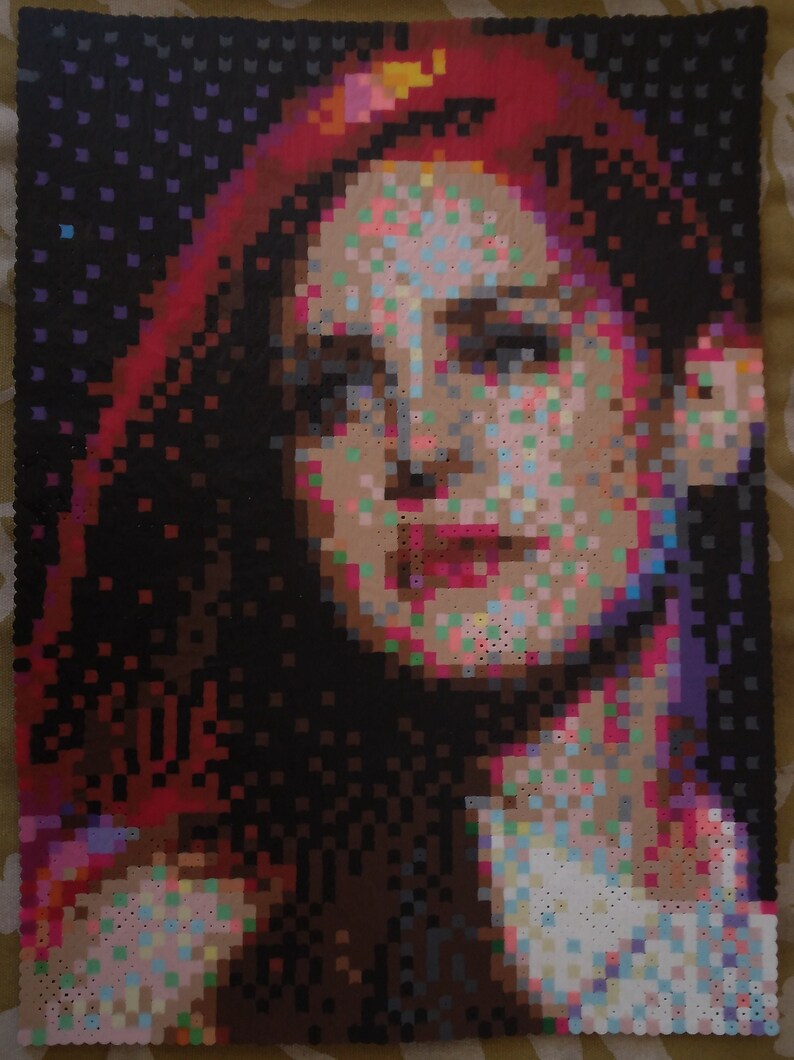 Lana Del Rey Perler Bead Art Portrait - Etsy