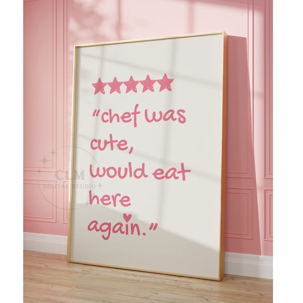 Chef Was Cute - Etsy