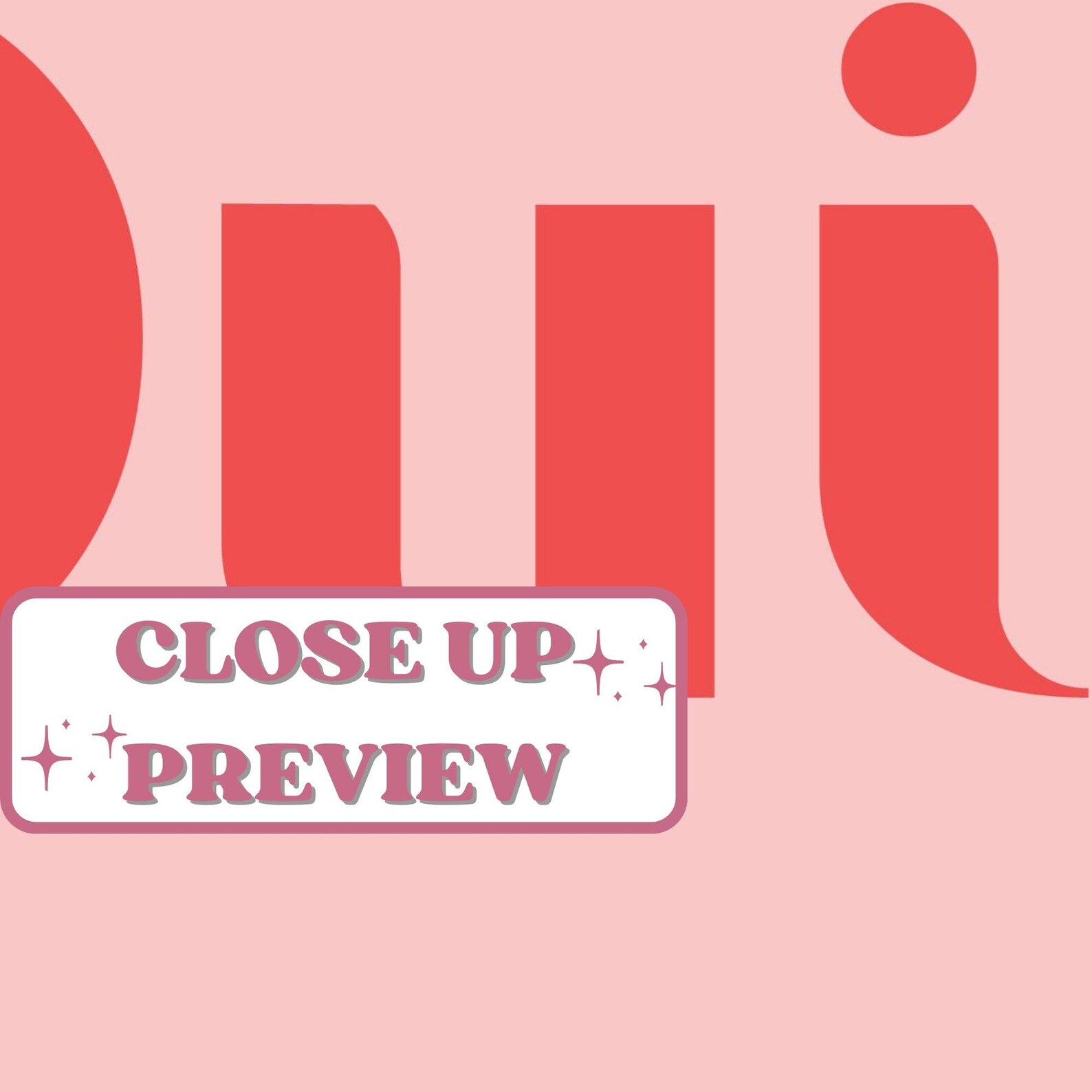 Oui Oui Typography Digital Print in Retro Pink and Red, Preppy Bar Cart ...