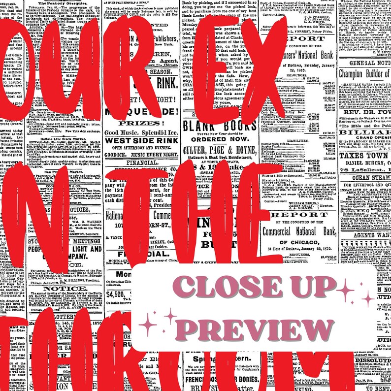 Please Dont Drunk Call Your Ex in the Bathroom Retro Newspaper ...