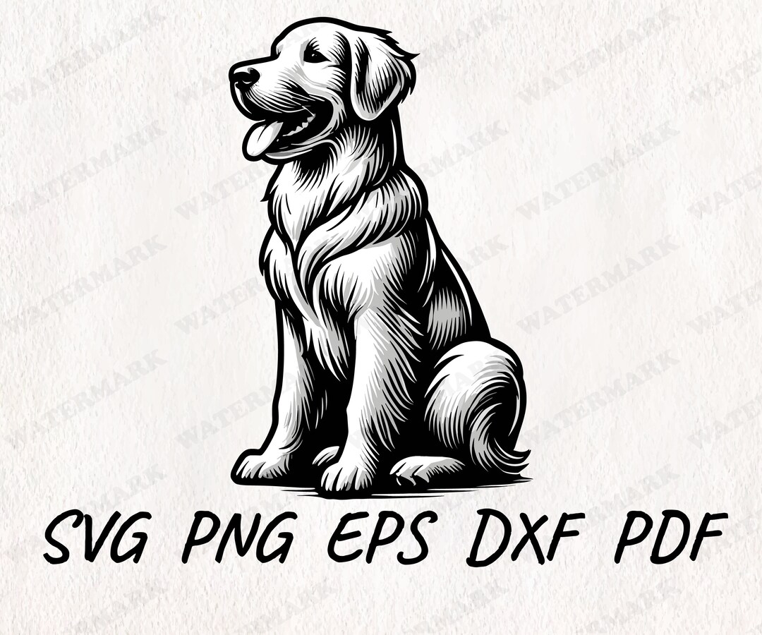 Golden Retriever SVG, Dog SVG, Instant Download, Commercial Use ...