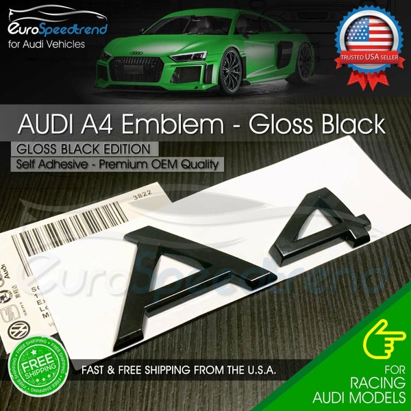 Audi A4 Black Emblems - Etsy