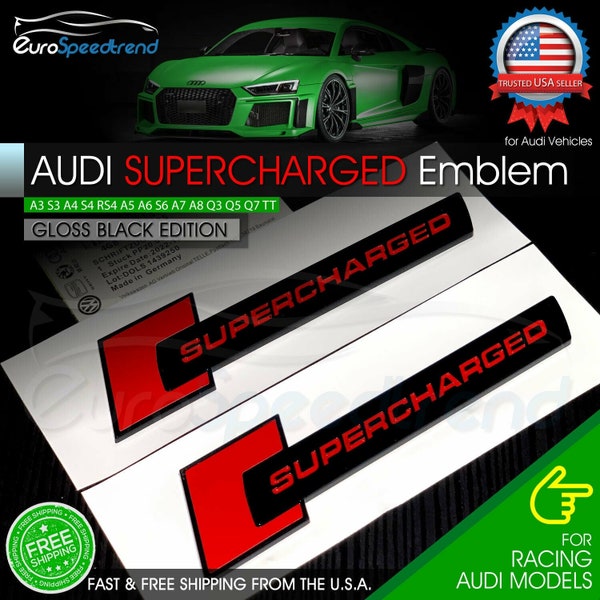 Audi Supercharged Badge - Etsy