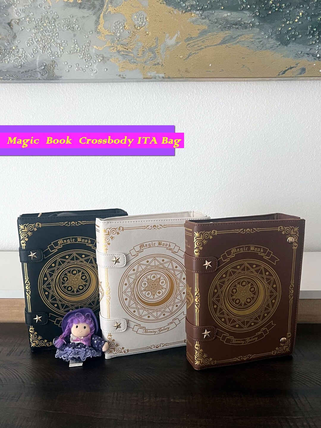 Magic Book ITA Bag - Customizable Stylish Unique Crossbody Clutch Bag ...