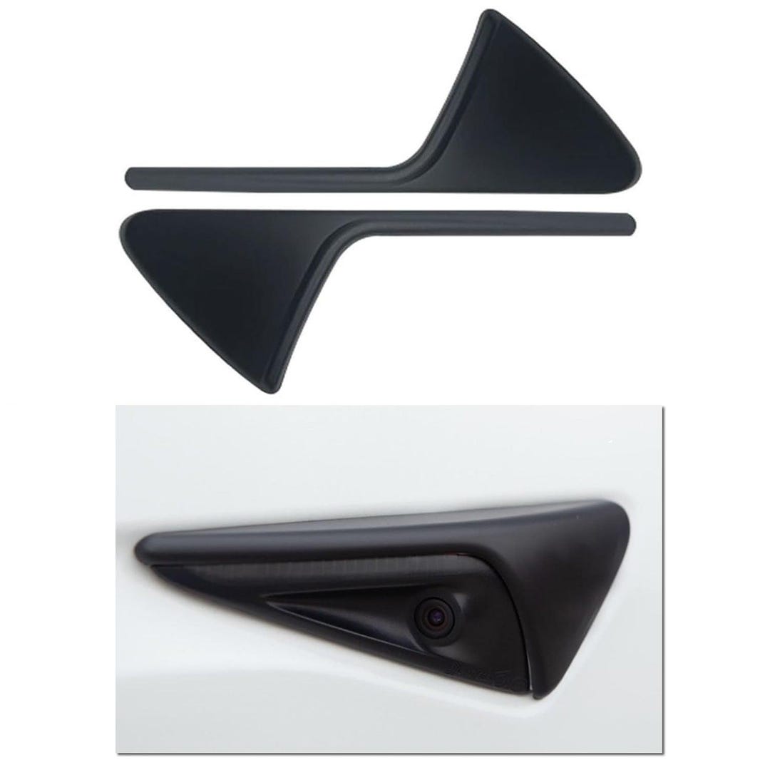 Matte Black HW 3.0 Side Camera Trim Protect Cover Accessories for Tesla ...