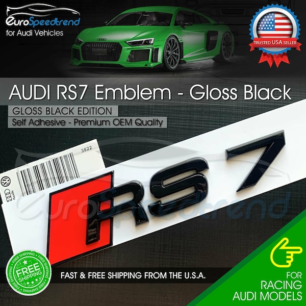 Audi Rs7 Black Emblem - Etsy