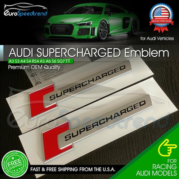 Audi Supercharged Badge - Etsy