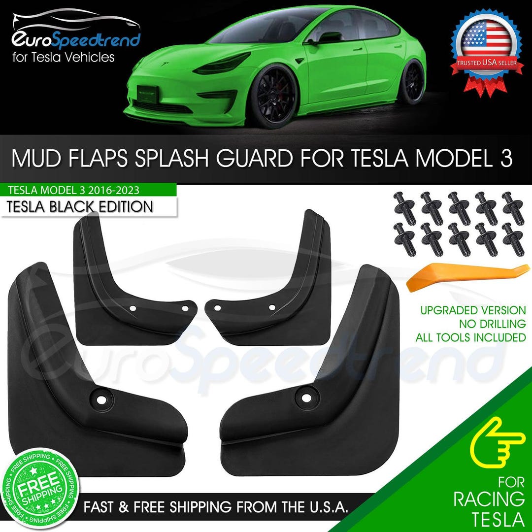 Splash Guard for Tesla Model 3: Shield Your Car From Winter Elements in ...