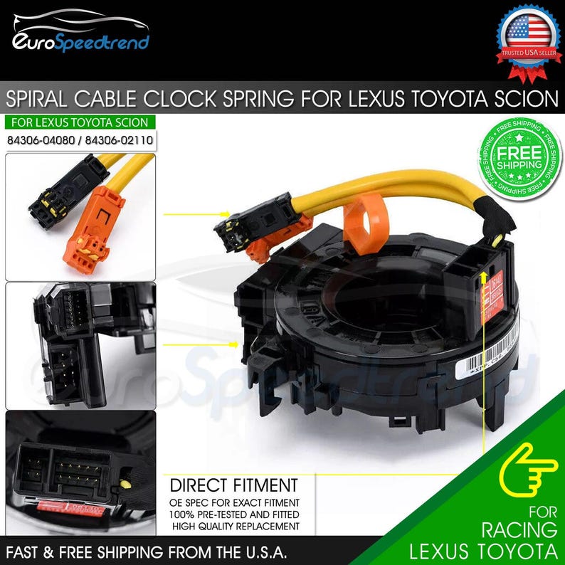 Clock Spring Fit Toyota Tundra Sequoia 08-12 Matrix 09-13 Scion TC ...
