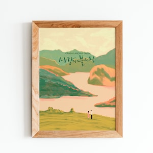 K-drama Crash Landing on You Minimalist Art Print, CLOY Printable ...