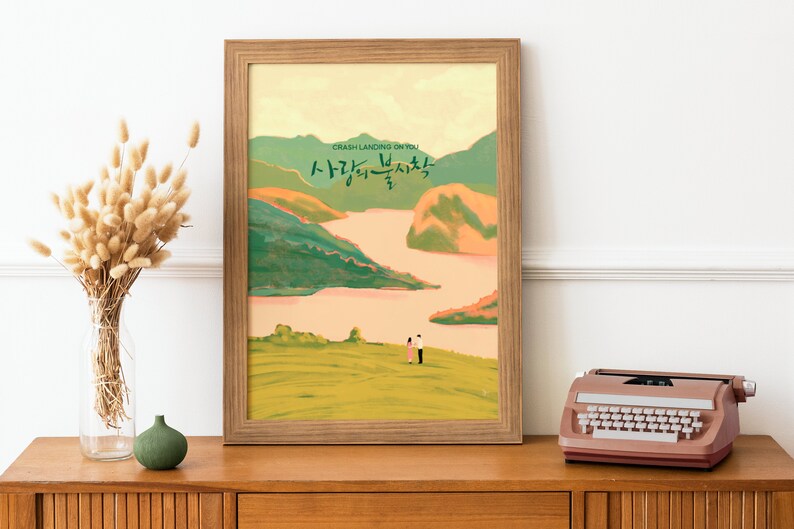 K-drama Crash Landing on You Minimalist Art Print, CLOY Printable ...