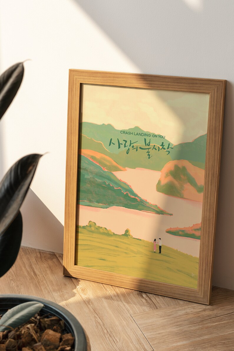 K-drama Crash Landing on You Minimalist Art Print, CLOY Printable ...