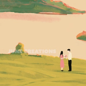 K-drama Crash Landing on You Minimalist Art Print, CLOY Printable ...