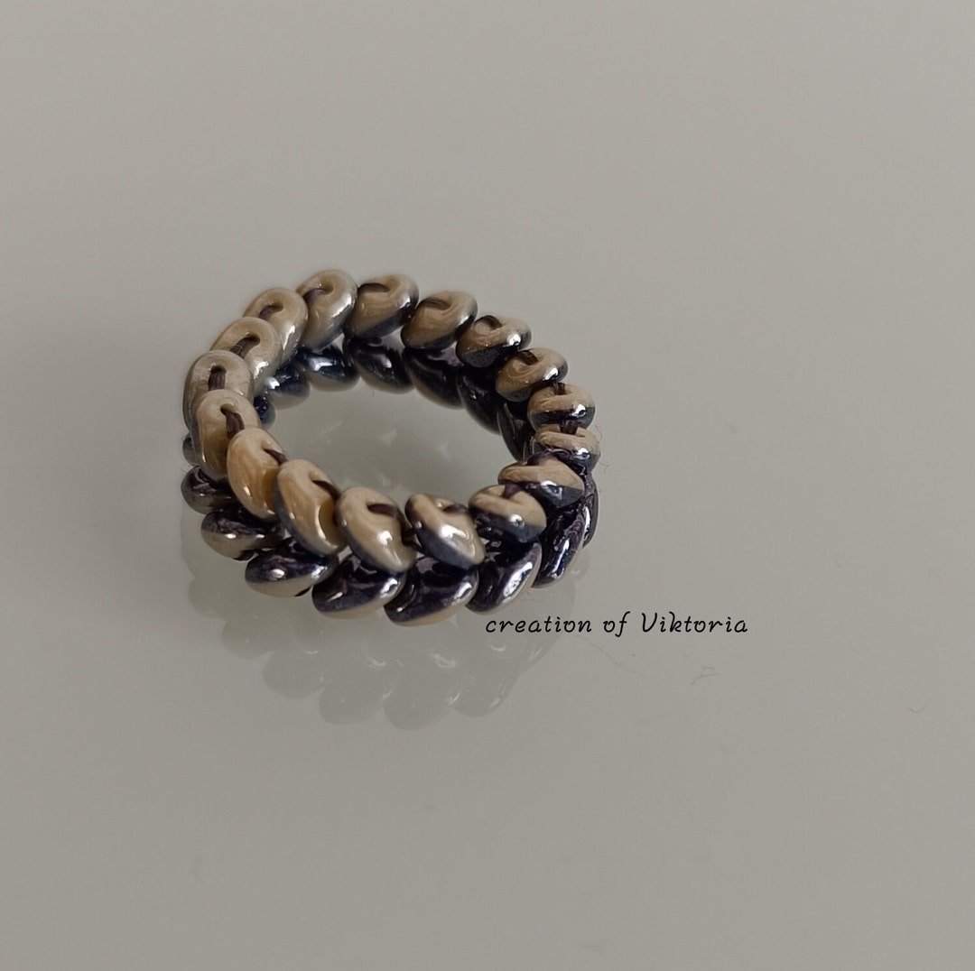 Ring Hand Woven From Beads - Etsy