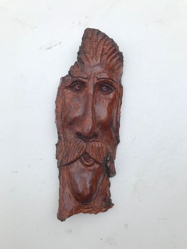Wood Face Carving - Etsy
