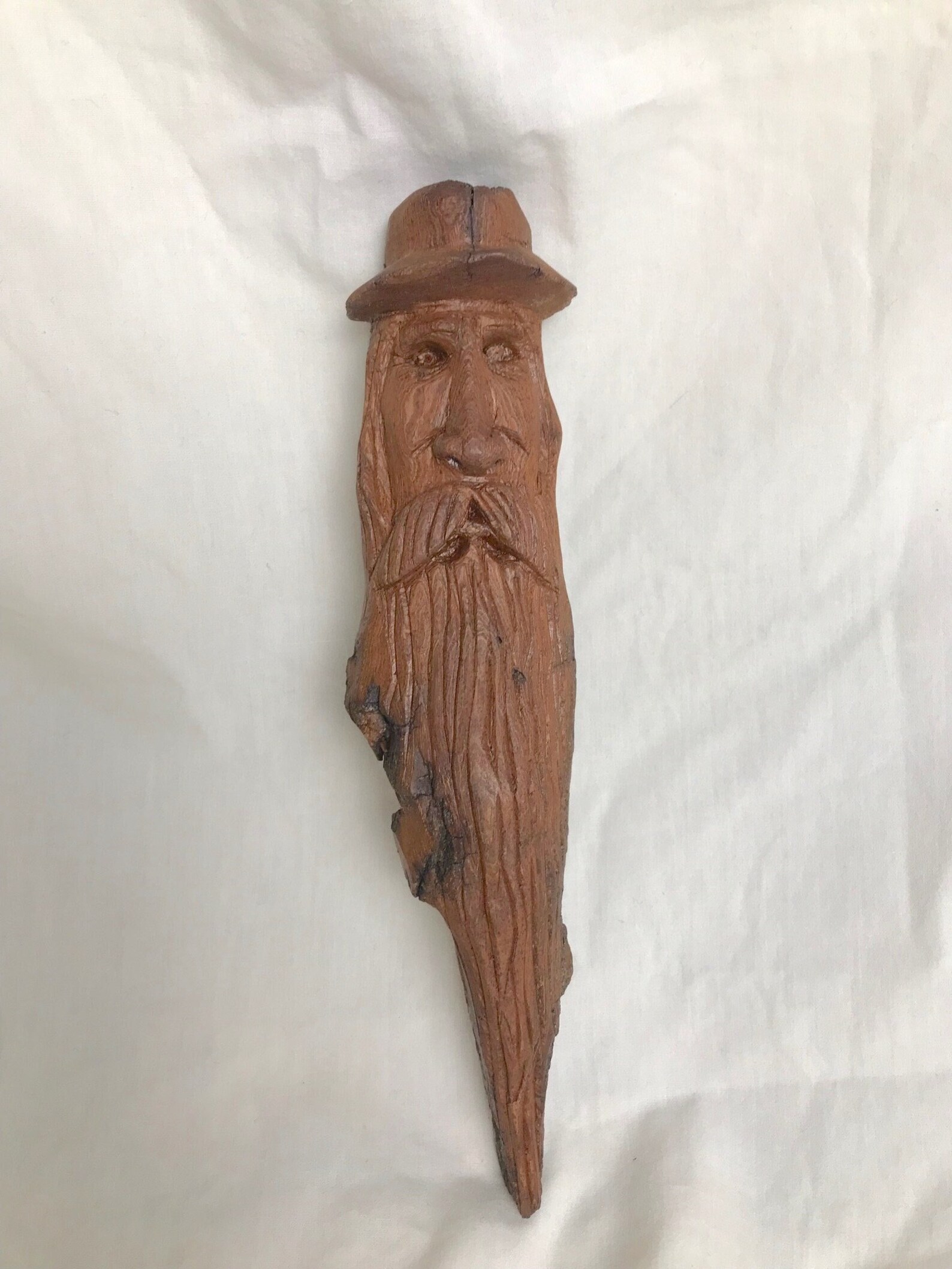 Wood Spirit Bark Carving - Etsy
