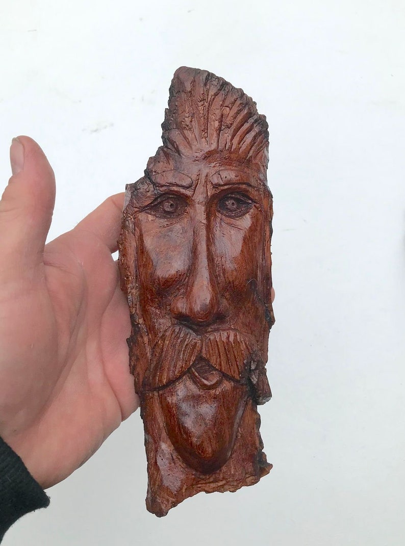 Wood Face Carving - Etsy