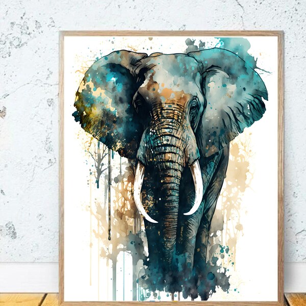 Elephant Poster - Etsy