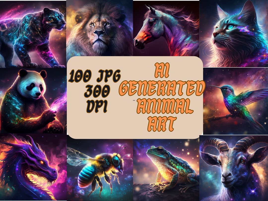 Ai Art, Professional Midjourney Watercolor Animal Portrait, Midjourney ...