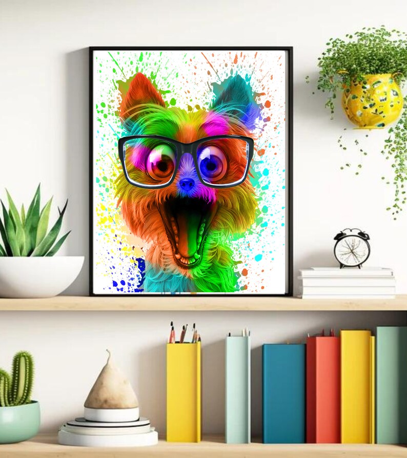 Watercolor Dog Illustrations,dog Prints, Dog Art Print, Dog With ...