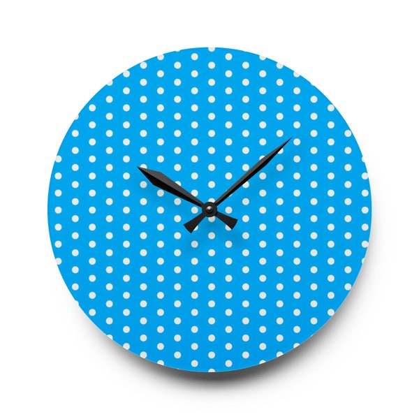 Polka Dot Clock - Etsy