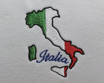 Italian Boot Flag - 5x7 Embroidery Design, Italia Embroidery File ...