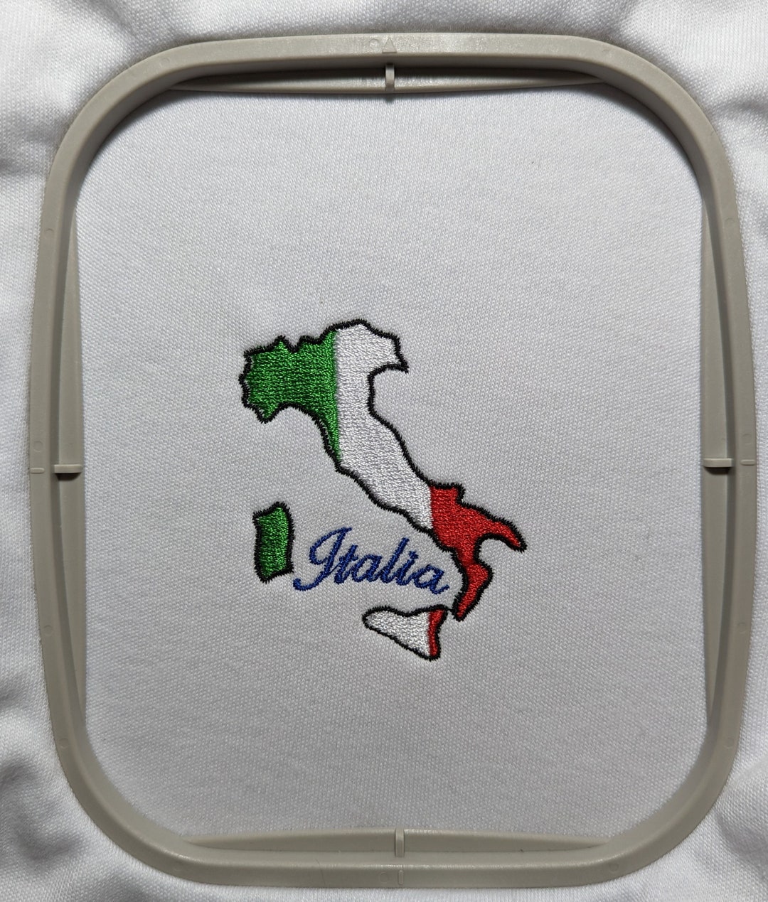 Italian Boot Flag - 4x4 Embroidery Design, Italia Embroidery File ...