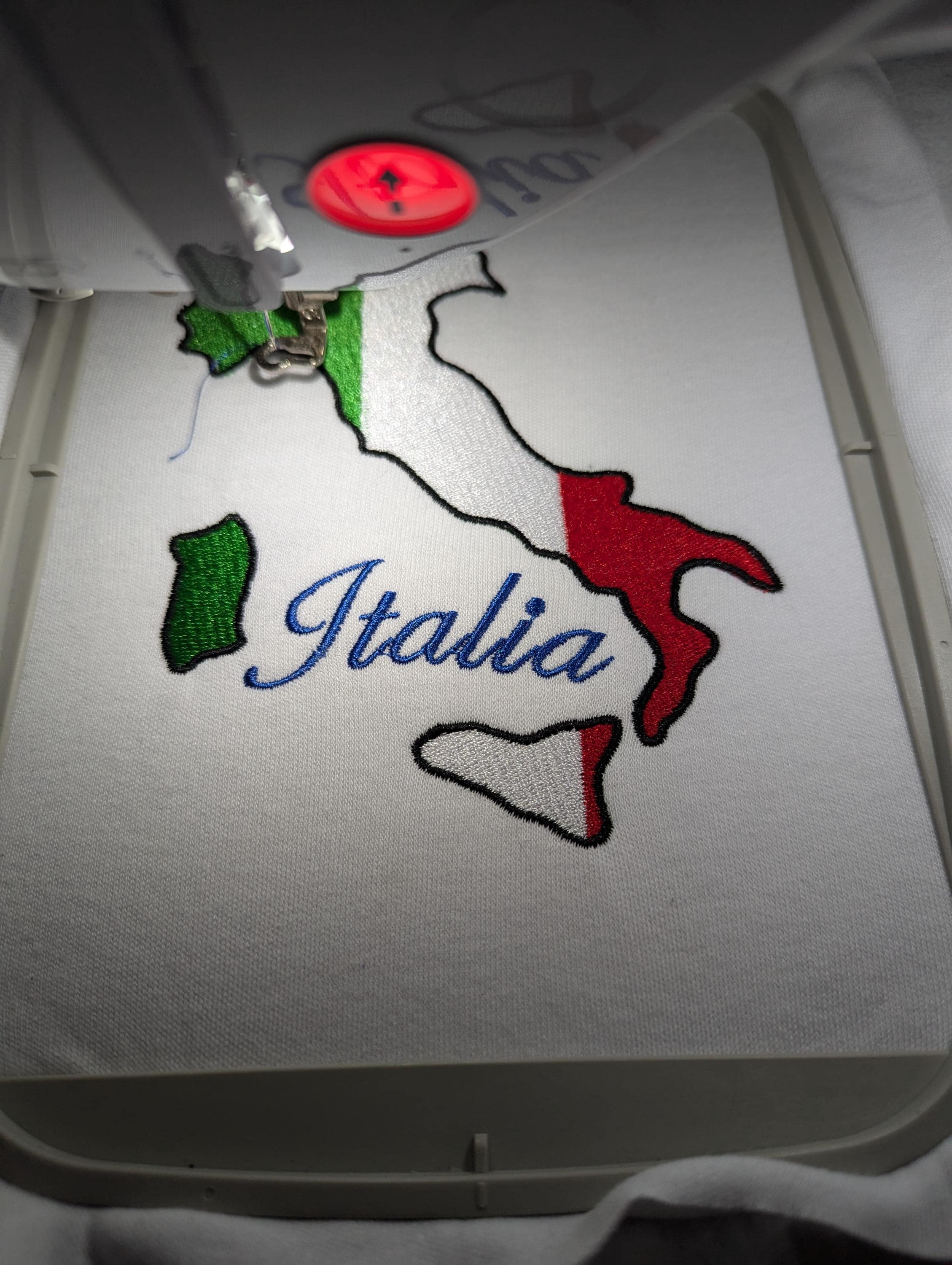 Italian Boot Flag - 5x7 Embroidery Design, Italia Embroidery File ...