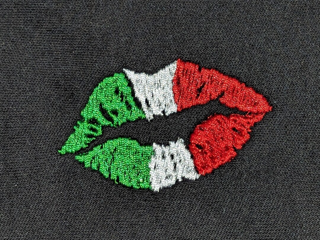 Italian Lips - Horizontal, Left, Right (3 Files) - 4" X 4" (100mm X ...