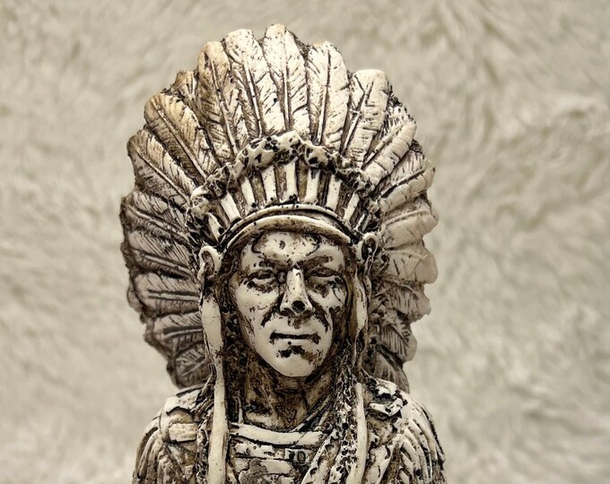 Seating Native American Chief / Jefe Indio Sentado - Etsy